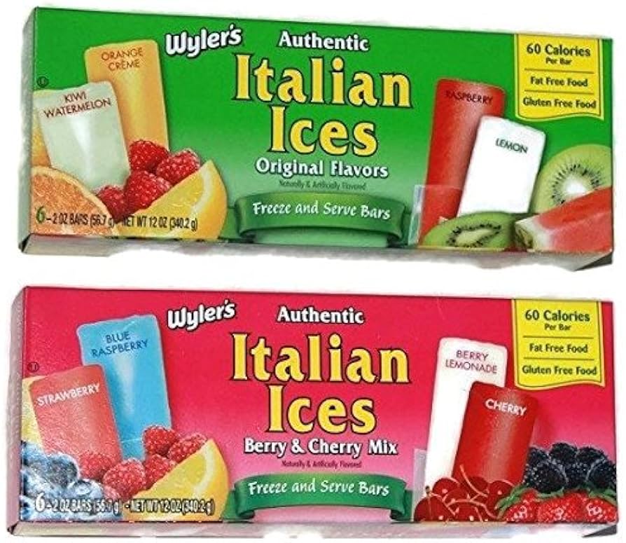 Wylers Italian Ice Freeze In Assorted Original Flavors, 40% OFF