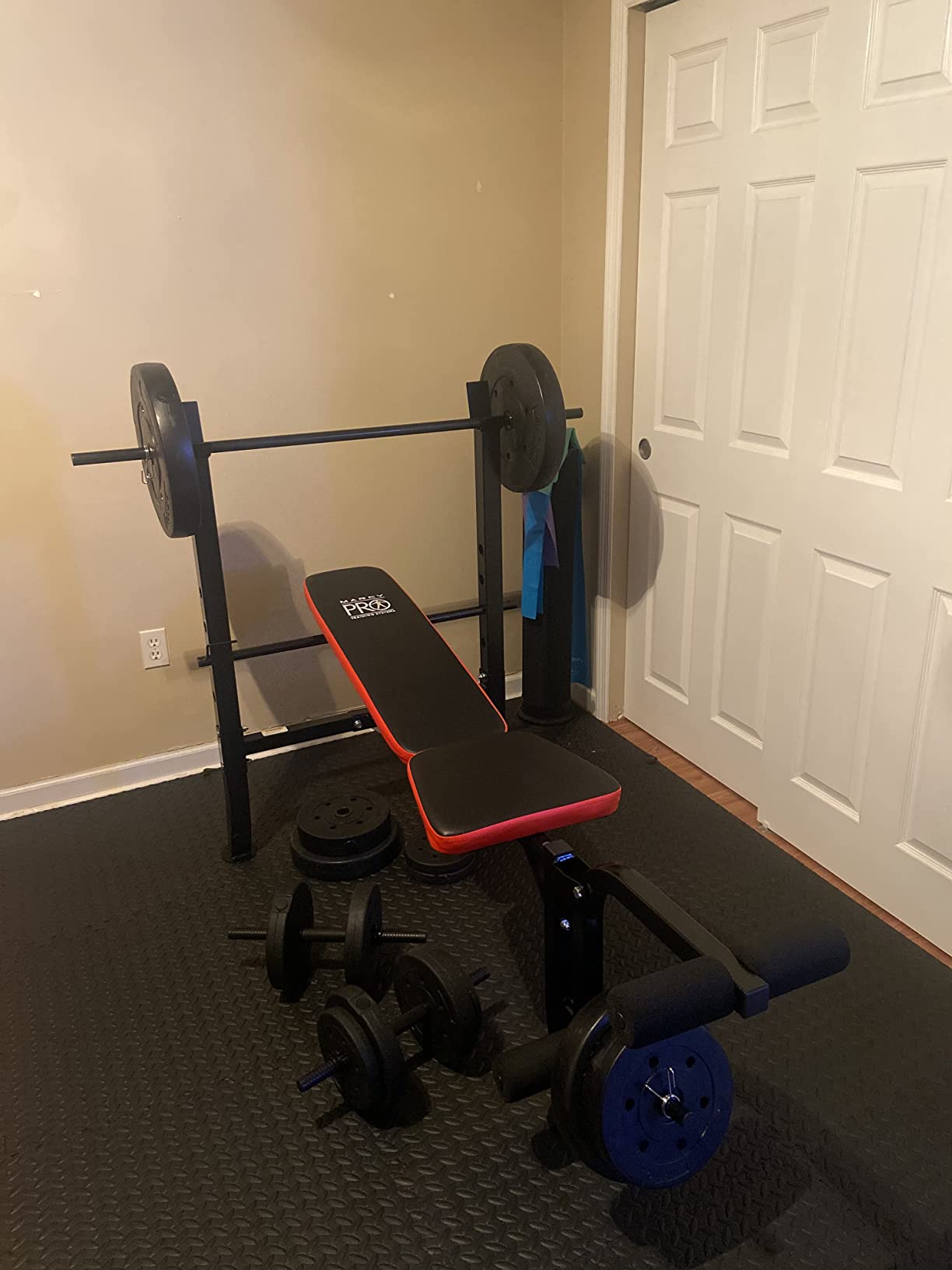 $32/mo - Finance Marcy Pro Standard Weight Bench with 100 lbs Vinyl ...