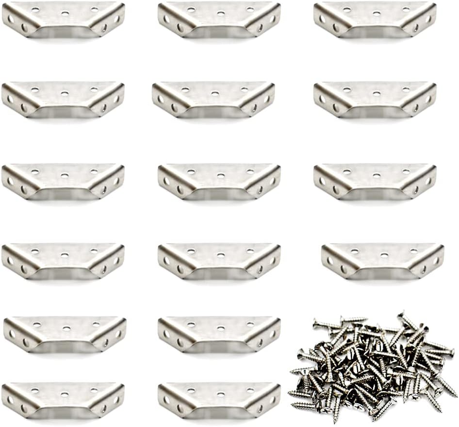 Amazon.com: 16PC Universal Stainless Steel Furniture Corner Connector ...