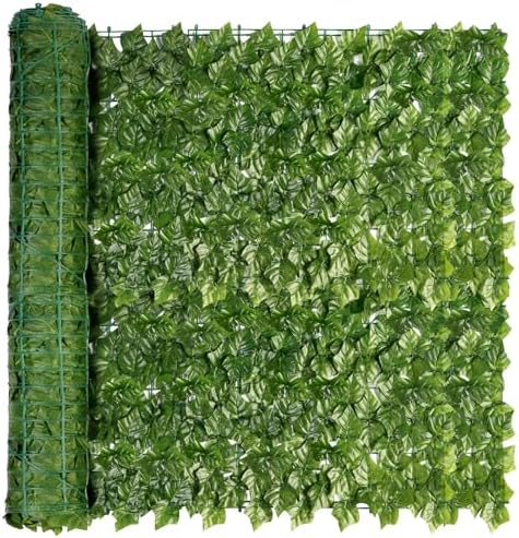 REOVE Artificial Ivy Privacy Fence Screen,1*3m Artificial Hedge Fence ...