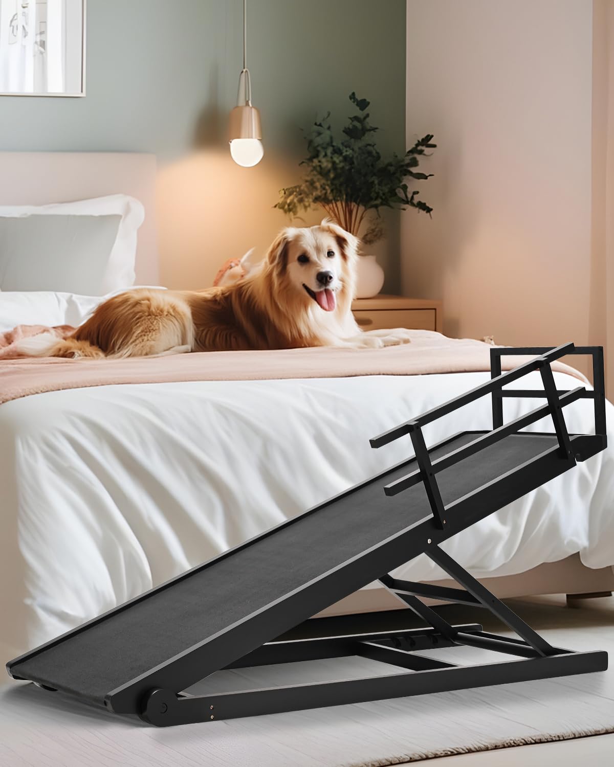 Amazon.com: Dog Ramp for Bed, Pet Ramp for Small Dogs to Get on Bed ...