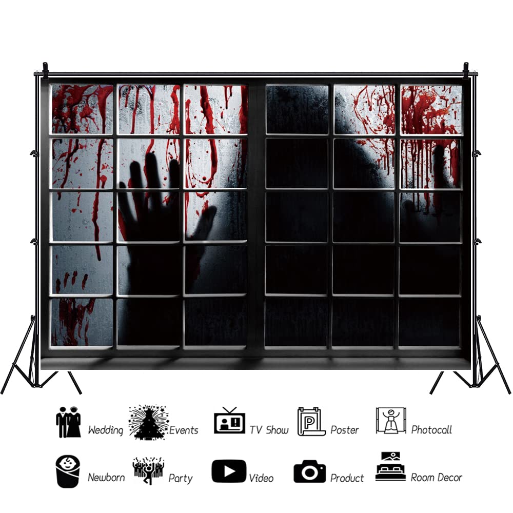 Wicked Backdrop Alltten 7X5FT Halloween Backdrop Red Blood Dripping ...