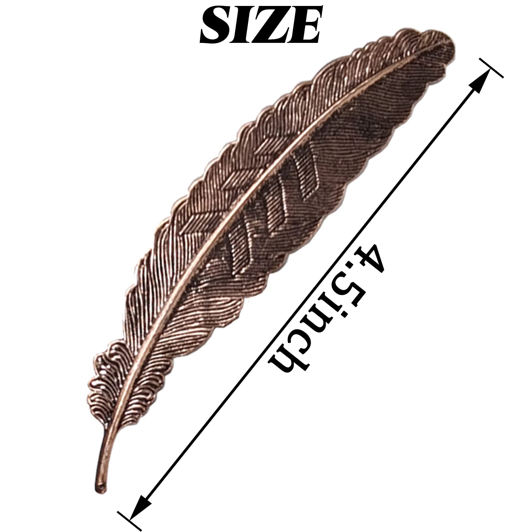 Snapklik.com : 30PCS Feather Metal Bookmarks Feather Bookmarks Feather ...