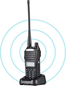 KONDIAN Radio bidireccional UV-82 Transmisión con tecla PTT Dual Transceptor portátil de Doble ...