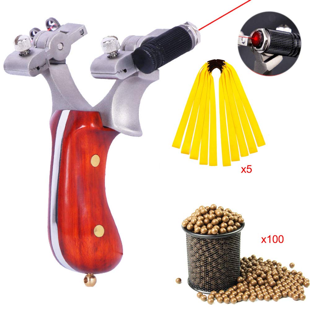 Buy Stainless Steel Shooting Sling High Velocity Catapult with 5 Rubber ...