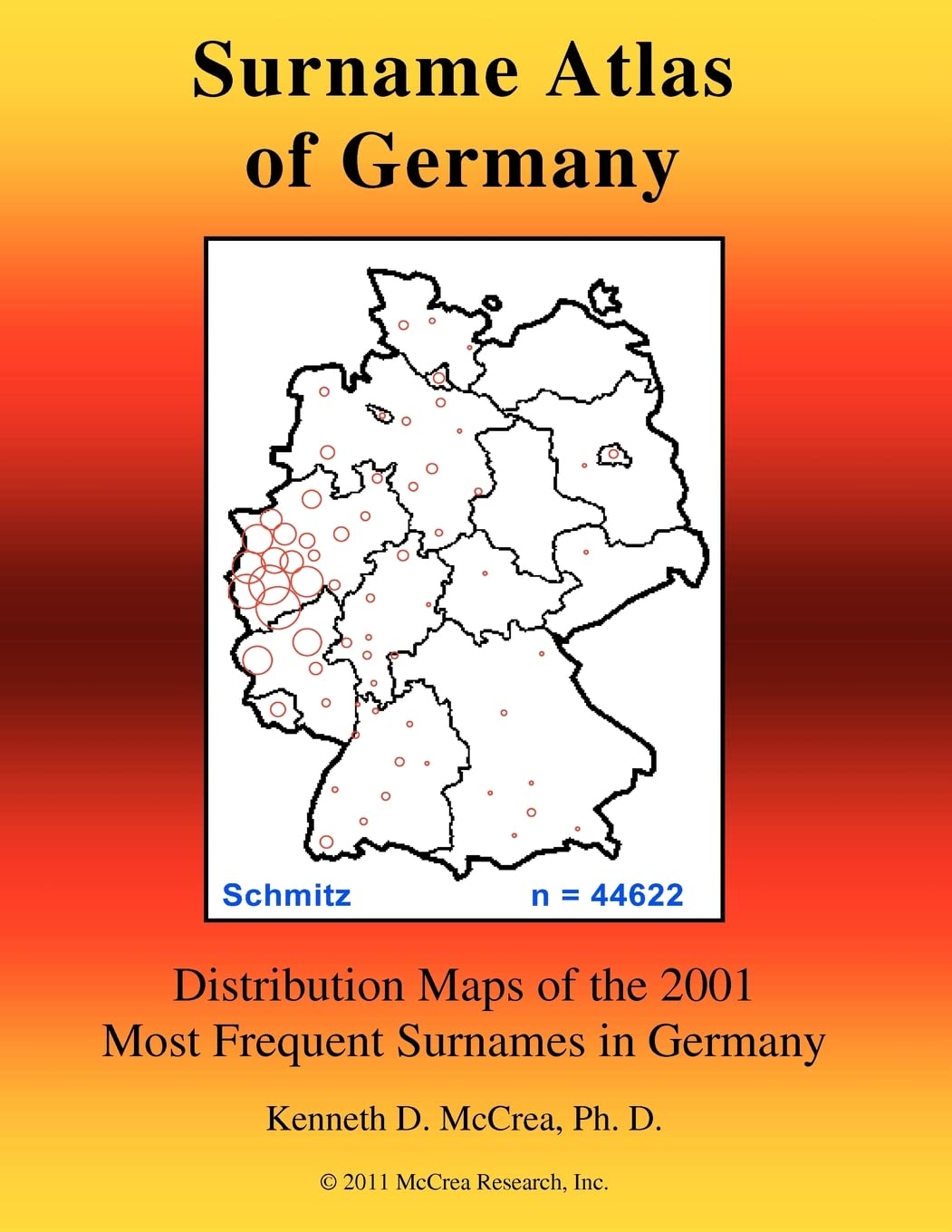 Surname Atlas of Germany: Distribution Maps of the 2001 Most Frequent ...