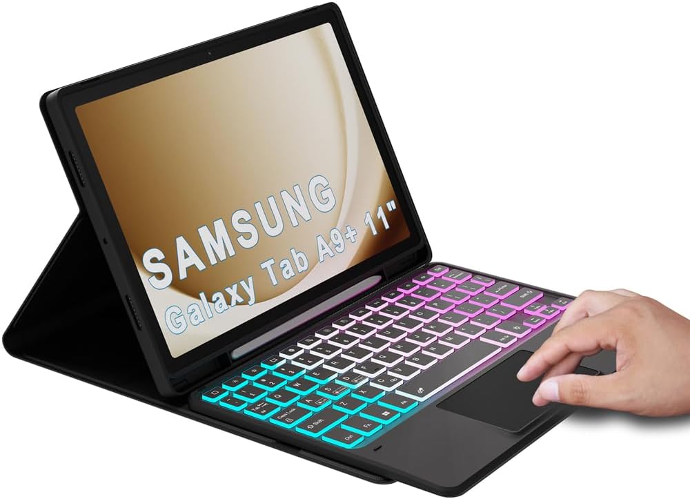 Amazon.com: Fintie Keyboard Case for Samsung Galaxy Tab A9 Plus/A9+ 5G ...