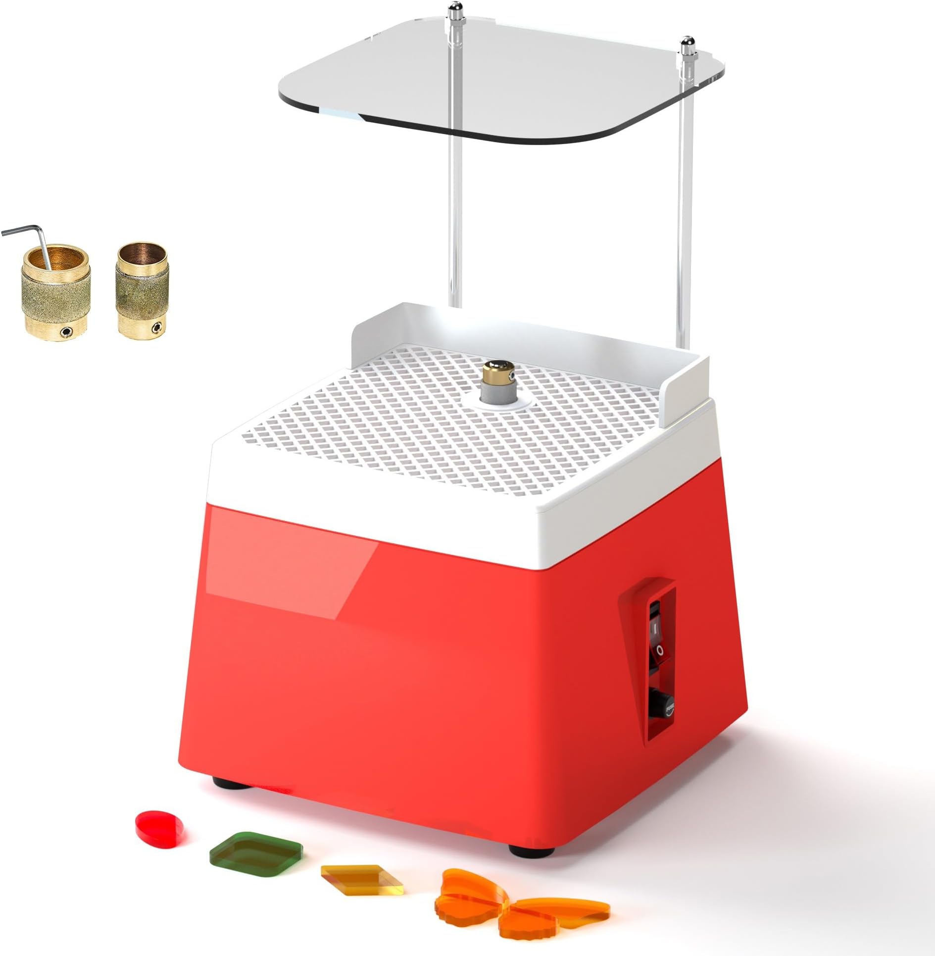 Stained Glass Grinder, 110V/65W Portable Glass Grinder with Protective ...