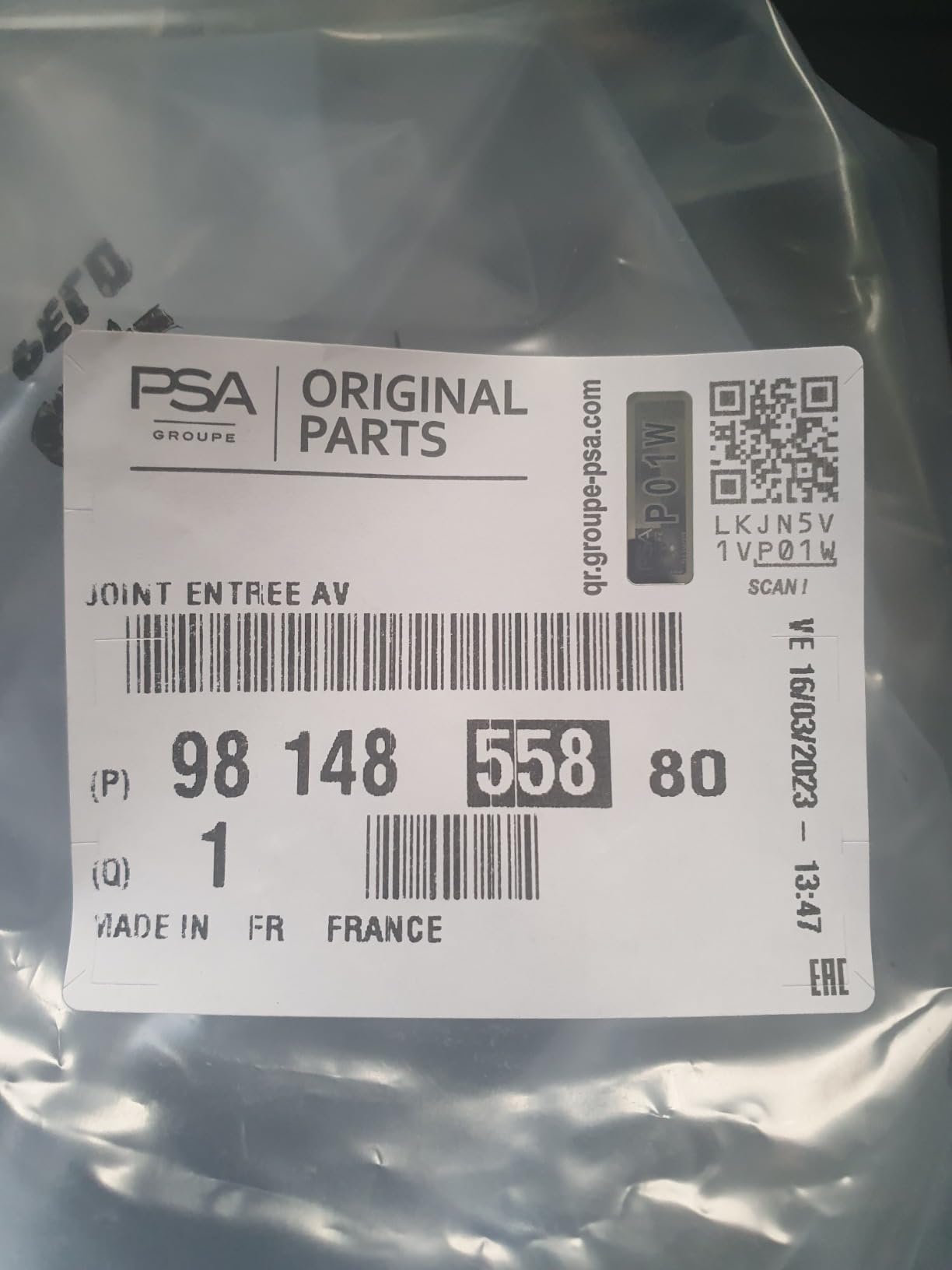 Genuine 3008 & 5008 Front Door Seal 9814855880 : Amazon.co.uk: Automotive