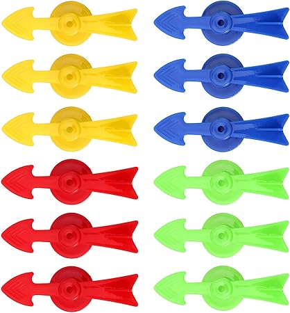 Amazon.com: 12pcs Arrow Game Spinners, 2.83in 4 Colors Plastic Spinner ...