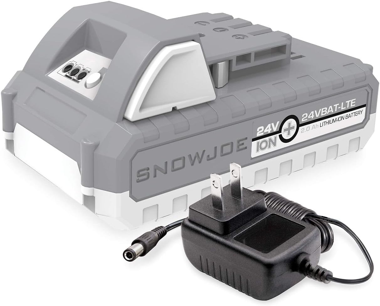 Amazon.com: Snow Joe 24V-2AMP-SK1 Starter Kit Includes 1 x 2.0-Ah ...