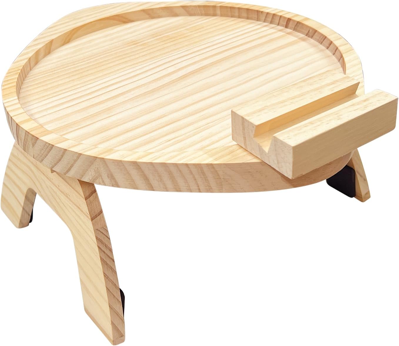 Amazon｜HANYEE ソファーテーブル アームテーブル 肘掛け テーブル ソファ サイドテーブル 折りたたみ おしゃれ 木製 アームトレイ トレイテーブル コンパクト 軽量 折り畳み ...