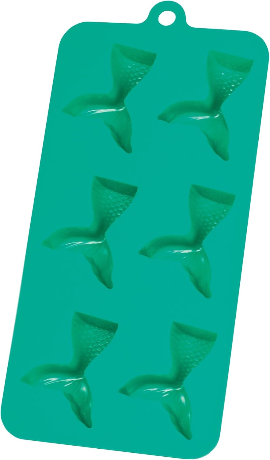Amazon.com: HIC Kitchen Silicone Mermaid Tails Ice Cube Tray, Non-Stick ...