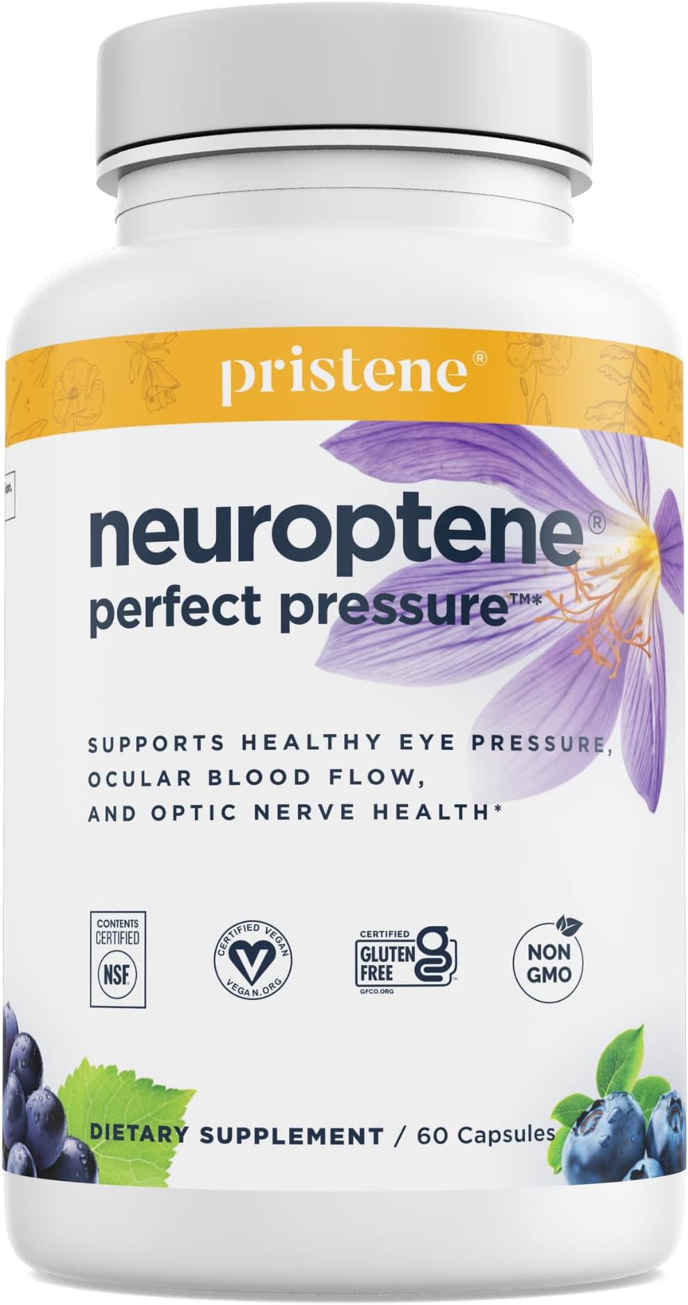 Amazon.com: Eye Pressure Supplement with Bilberry Saffron Niacinamide ...