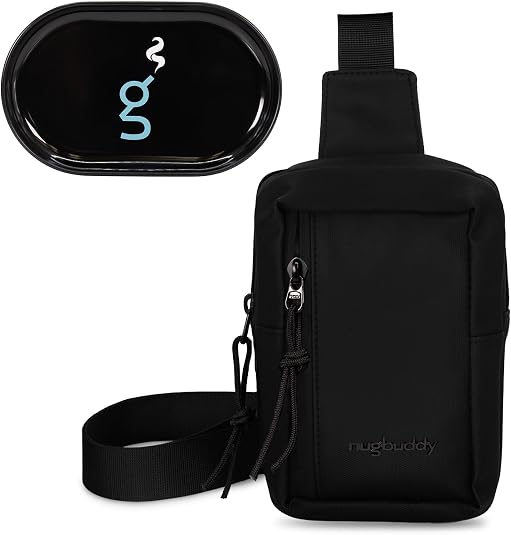 Amazon.com: nugbuddy Smell Proof Bag | Crossbody Stash Container ...