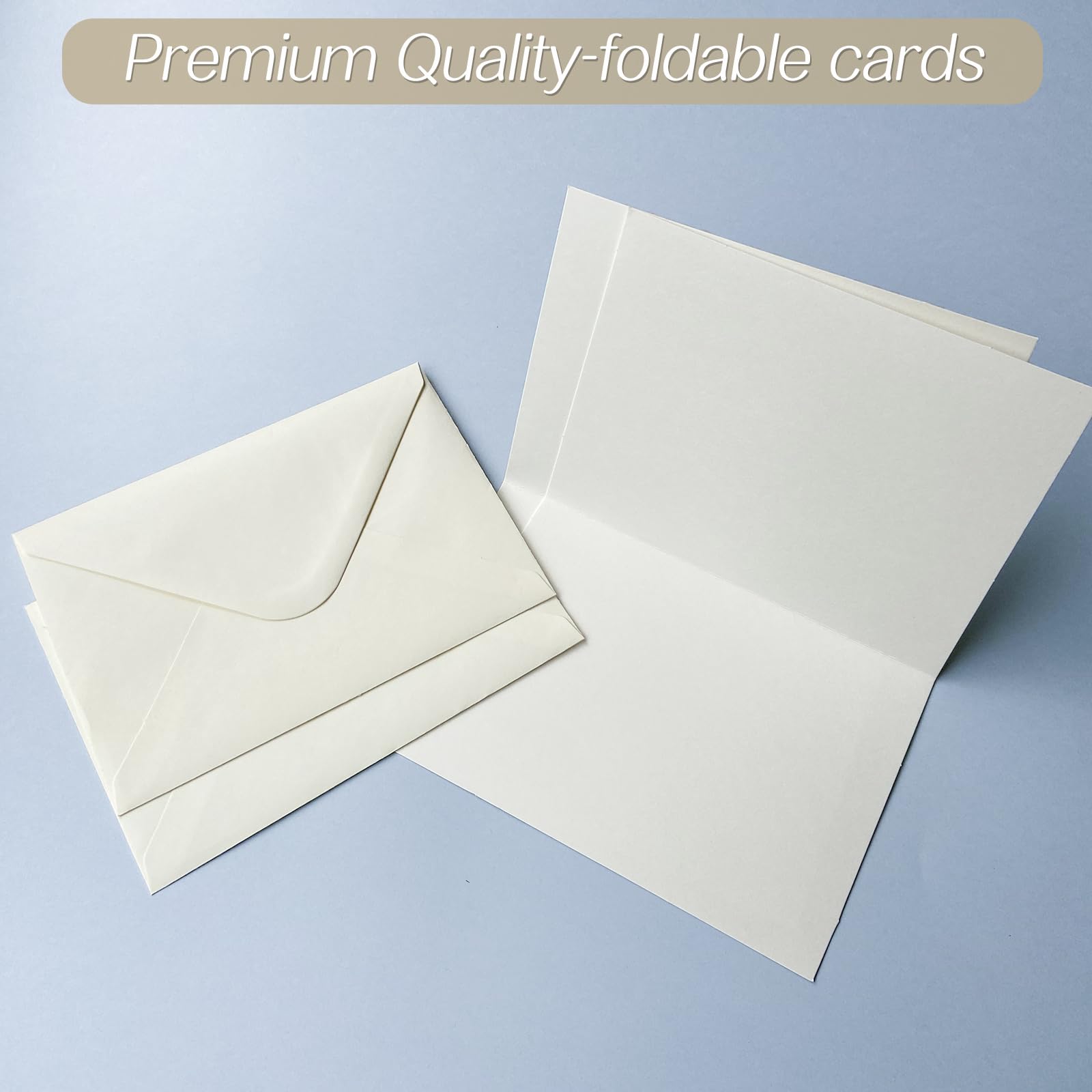 5x7 Envelopes 50 Pack 5x7 Cards And Envelopes - Blank Fold Cards With ...