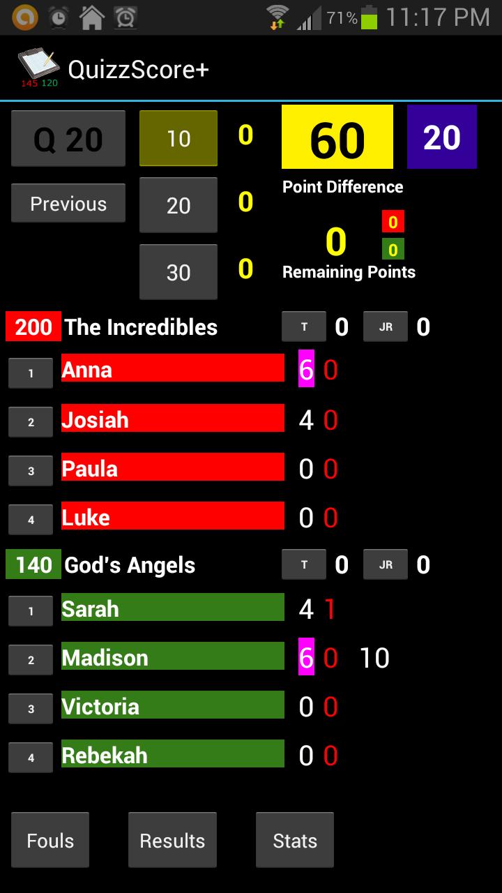QuizzScore+ (Scorekeeping app for JBQ and TBQ) - App on Amazon Appstore