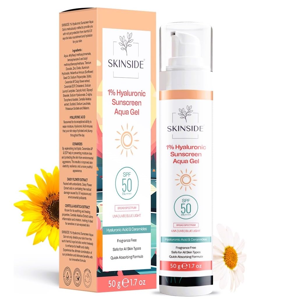 Buy SkinSide 1% Hyaluronic Sunscreen Aqua Gel Ultra Light SPF 50 PA ...