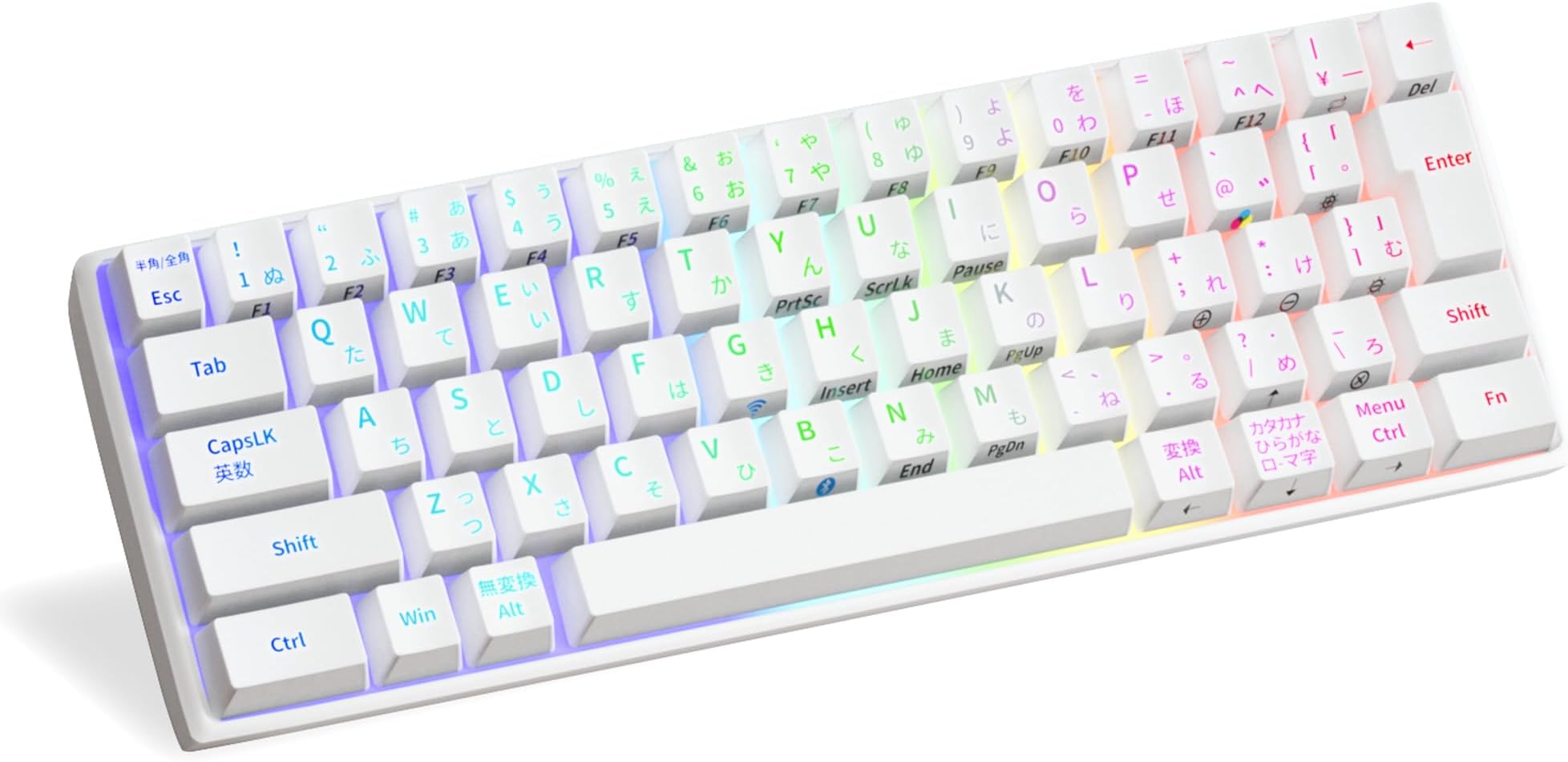 Amazon | iClever ゲーミングキーボード テンキーレス 赤軸 メカニカル キーボード 日本語配列 88キー 75%サイズ RGB ...