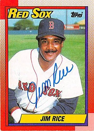 Jim Rice autographed baseball card (Boston Red Sox) 1990 Topps #785 at ...