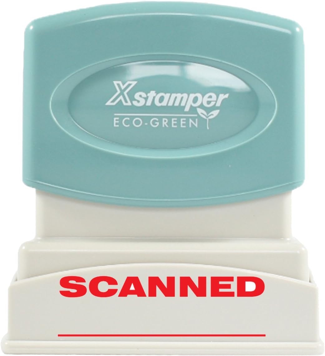 Amazon.com : Xstamper 1829 Scanned, Pre Inked Laser Engraved Rubber ...