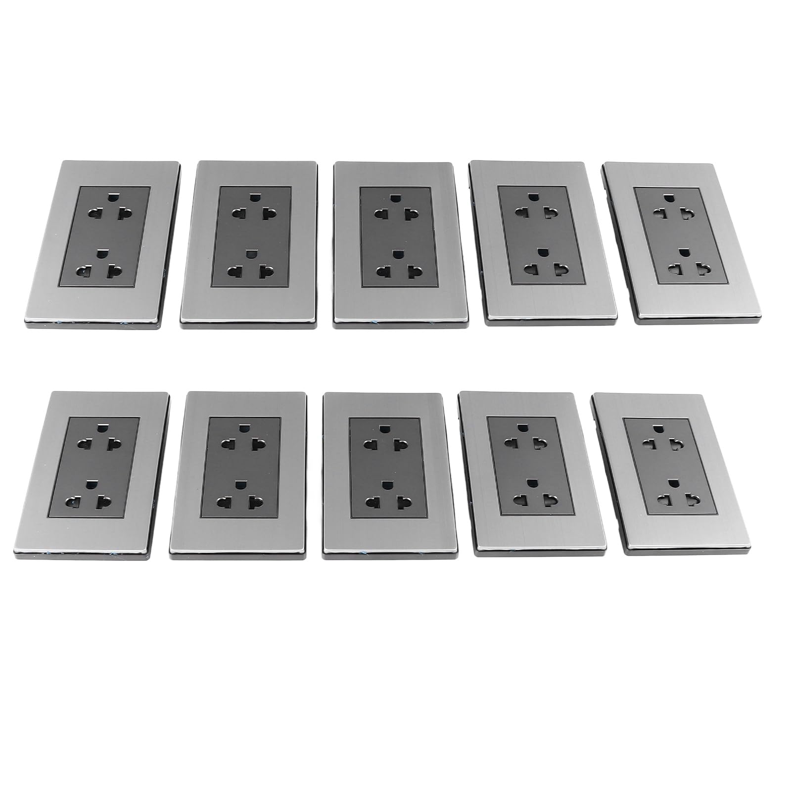 Amazon.com: Aqur2020 10PCS Electrical Wall Outlet, Fireproof Stainless ...