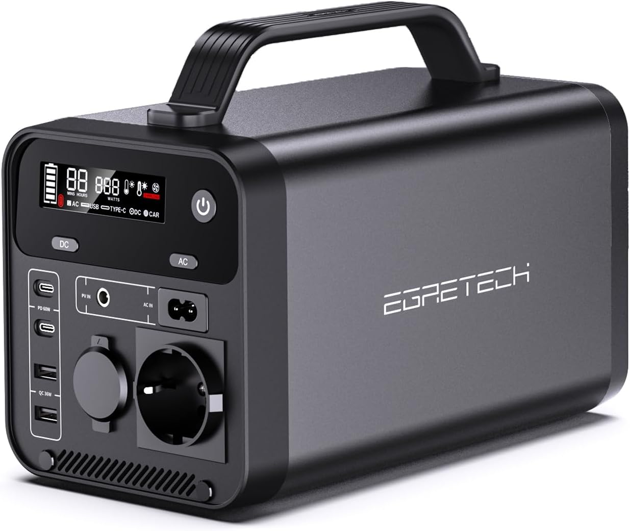 Egretech Générateur Électrique Portable Sonic 1200W 999Wh, Charge ...