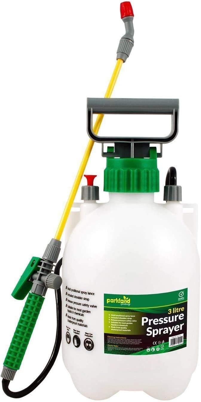Draper Trolley Pressure Sprayer 15L | EPDM Pump Garden Sprayer | Weed ...
