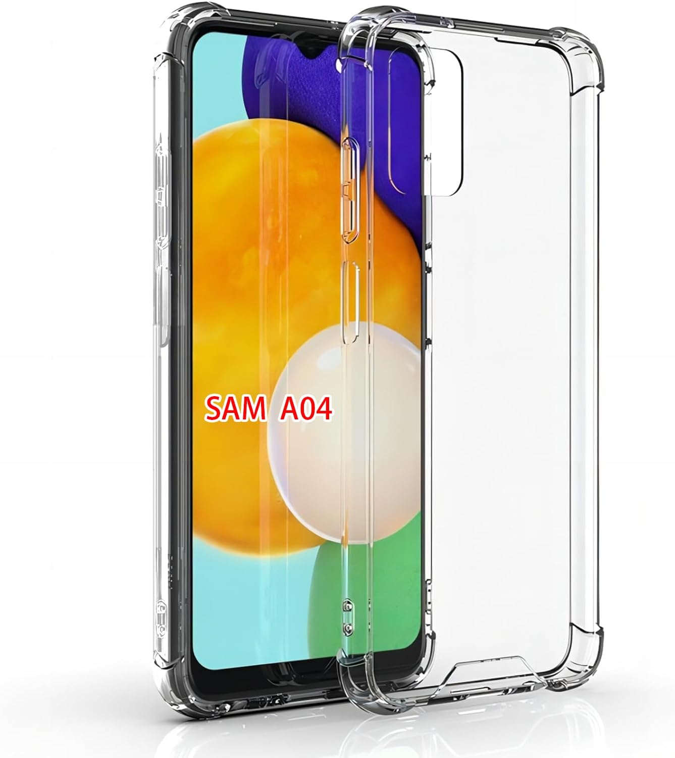 USTIYA Funda para Samsung Galaxy A04 4G 6.5 Pulgadas Transparente Case ...