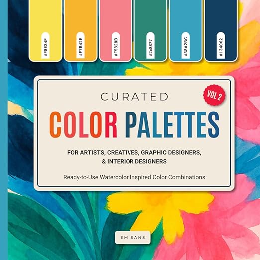 Curated Color Palettes for Artists, Creatives, Graphic Designers, and ...