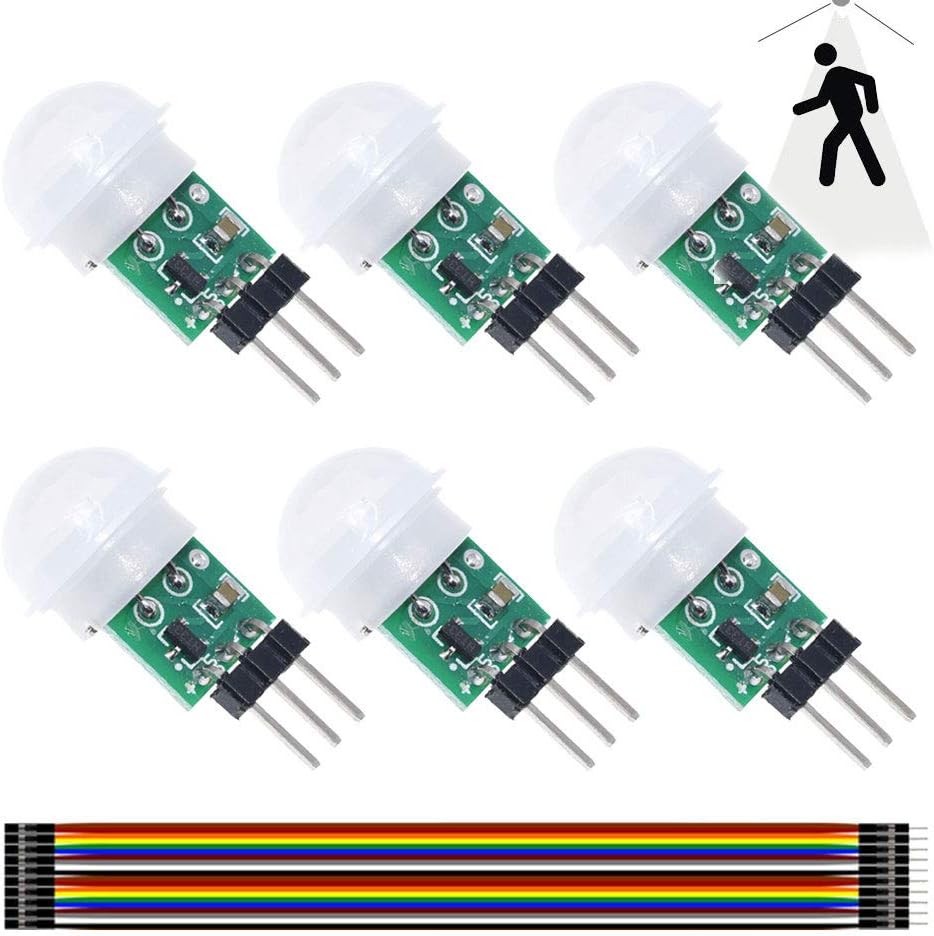 Amazon.com: ALAMSCN 6PCS AM312 Mini IR Human Sensor Module HC-SR312 ...