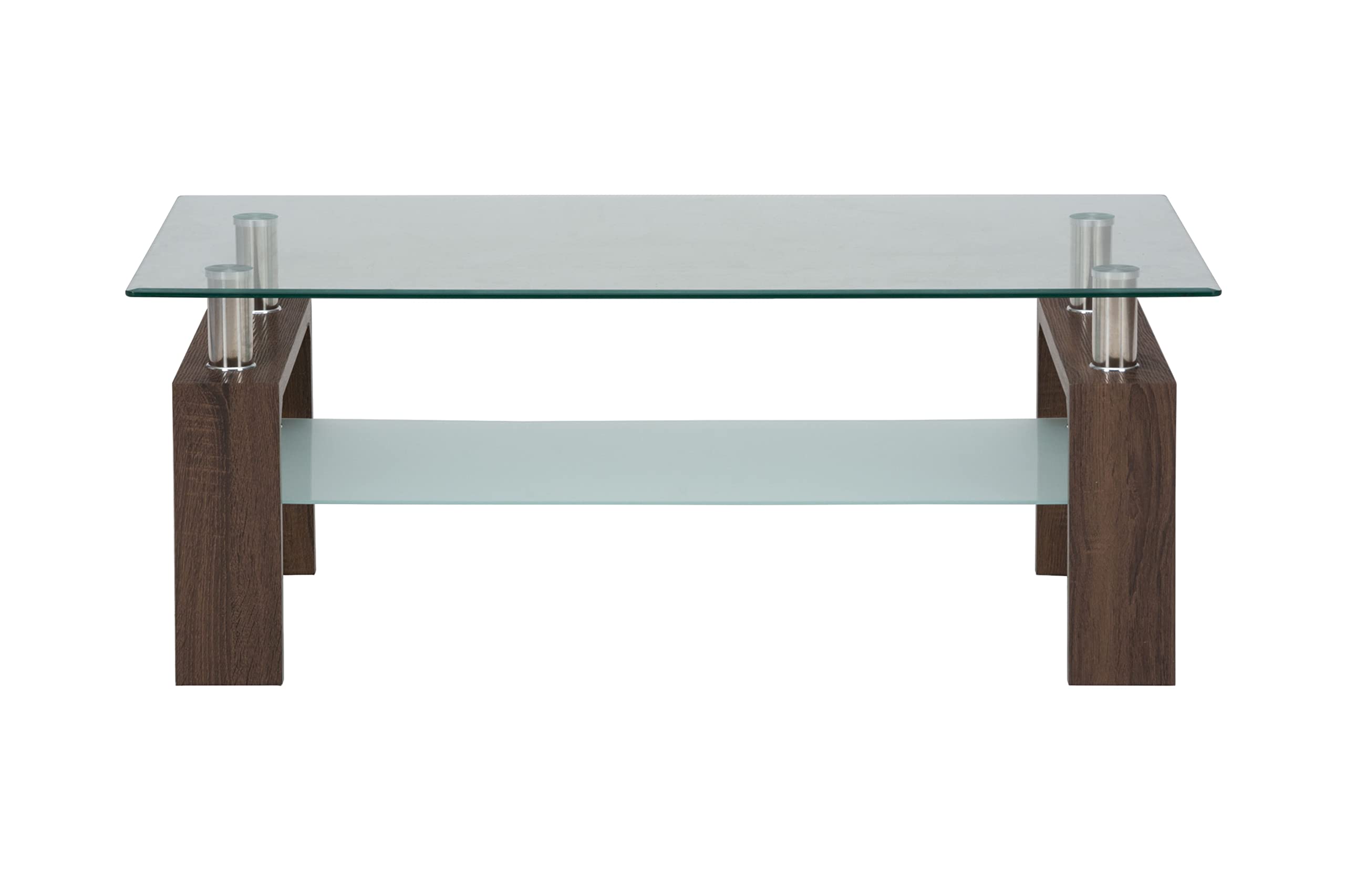 Amazon.com: Compass Modern Glass Coffee Table : Home & Kitchen