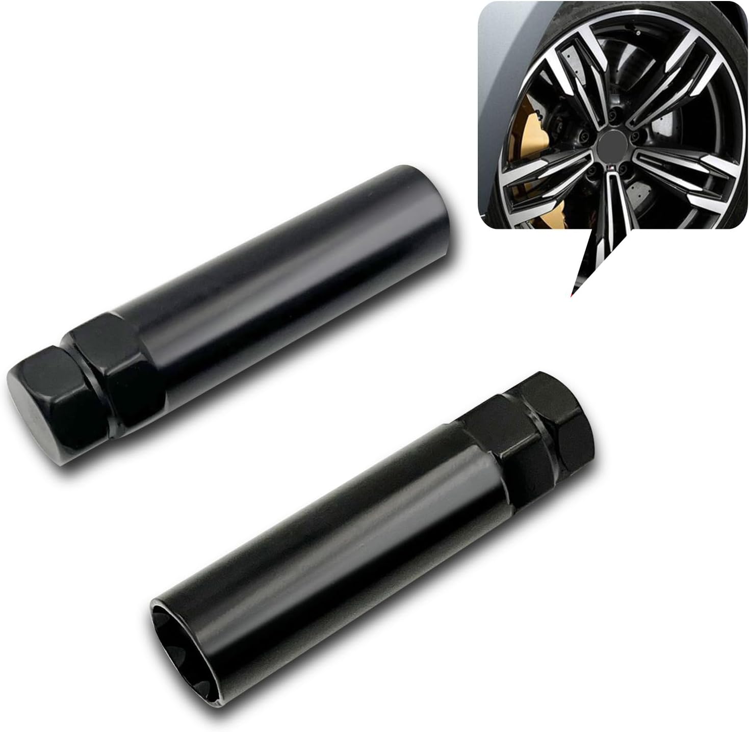 Amazon.com: CHRYMUM 2PCS Wheel Lock Removal Tool, Spline Lug Nut Socket ...