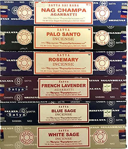Amazon.com: Nag Champa Incense Stick Pack - Assorted Fragrances - Hand ...