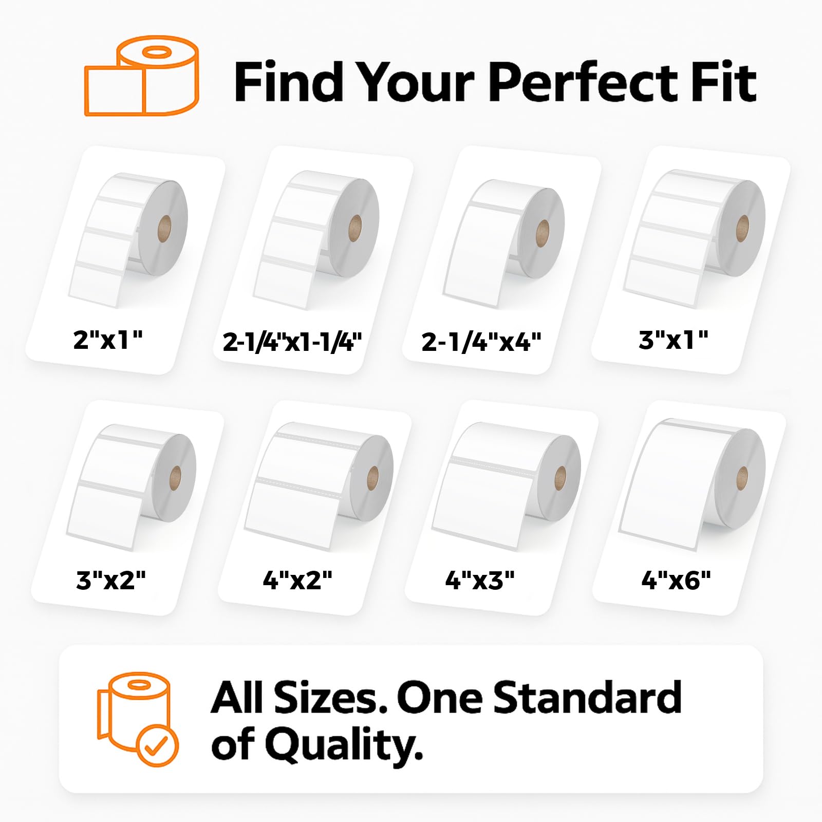 Snapklik.com : TgSmder 2x1 Address Thermal Labels White Peforated ...