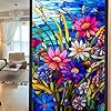Amazon.com: WBQMUNY Stained Glass Window Film, Thickened Static Cling ...