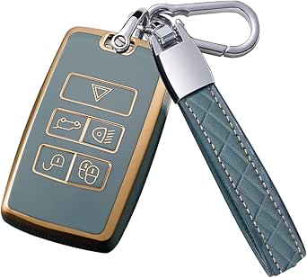 Amazon.com: Homaupt for Land Rover Key Fob Cover with PU Leather ...