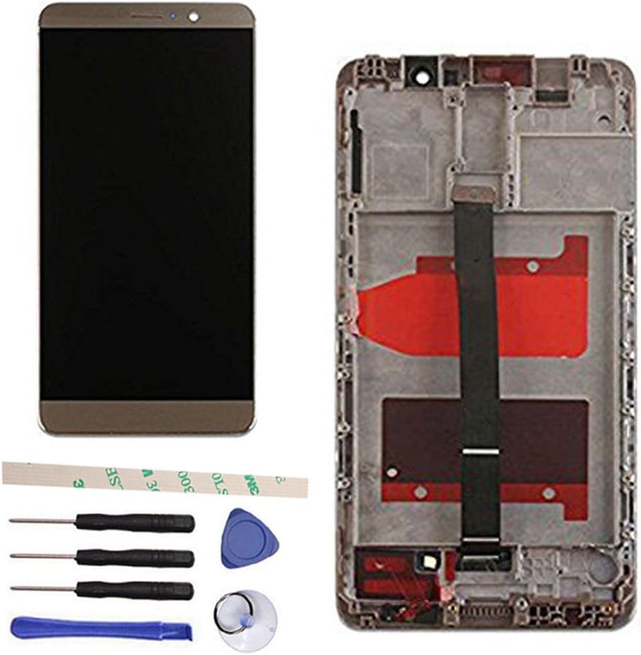 Amazon | フレーム+修理ツールを使用したLCD液晶ディスプレイとタッチパネルデジタイザアセンブリの修理と交換 华为 Huawei Mate 9 Mate9 MHA-AL00 MHA ...