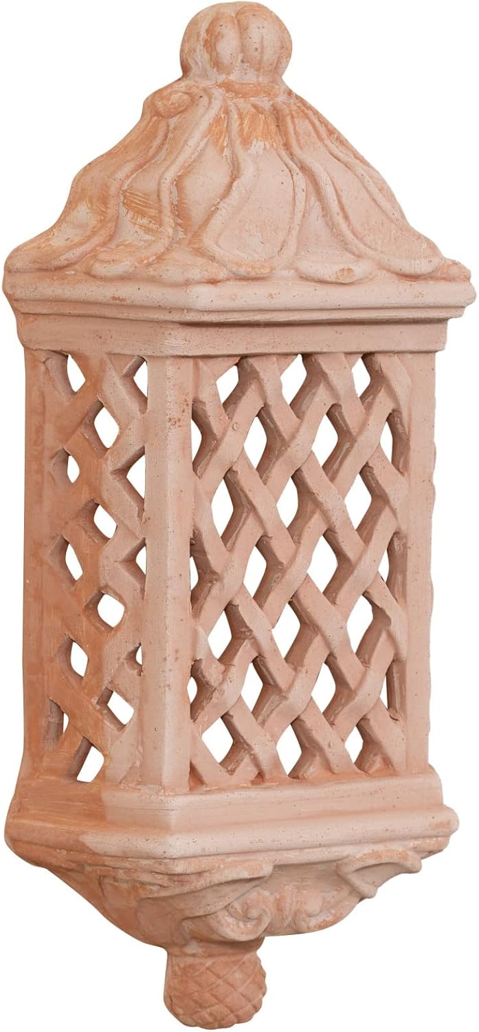 Biscottini Outdoor terracotta lantern 59x15x30 cm Made in Italy ...