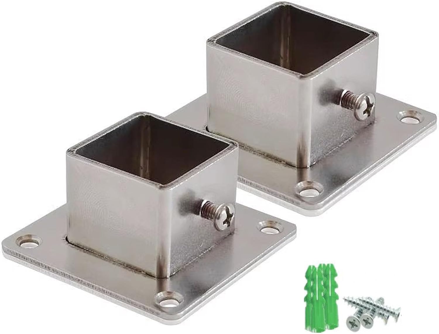 Fence Post Base Brackets, 2/4/6 Pack Stainless Steel Outdoor Pavilion ...