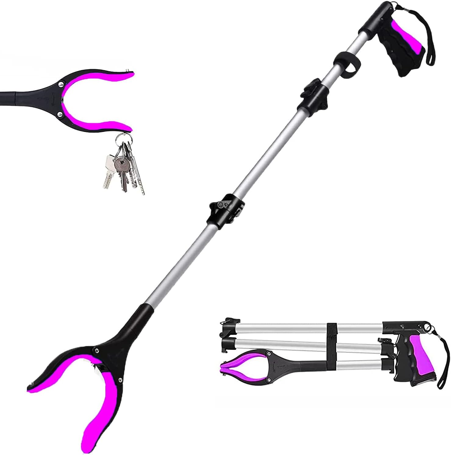 Amazon.com: Grabber Tool for Adult, 43" Foldable Lightweight Trash Claw ...