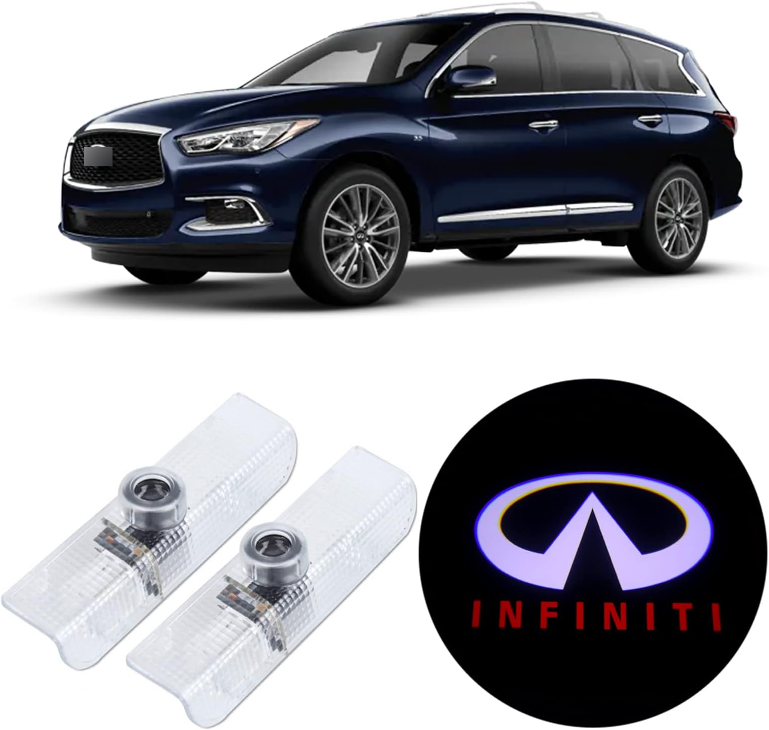 Amazon.com: 2PCS LED Car Door Logo Lights Projector Compatible with ...