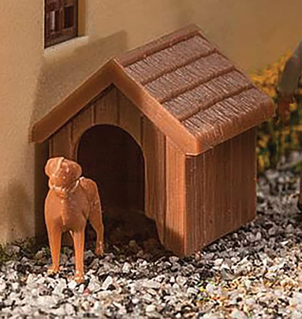 Amazon.com: Walthers HO Scale Model Railroad Scenery Kit Dog & Kennel ...