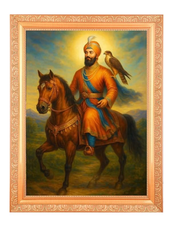 BM TRADERS Guru Gobind Singh Ji On Horse Digital Print Photo In Artwork ...
