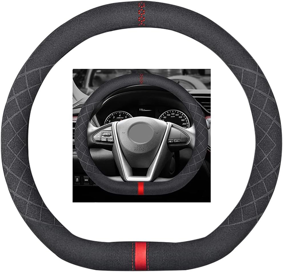 HONCENMAX D Type Steering Wheel Cover - Flat Bottom Car Steering Wheel ...