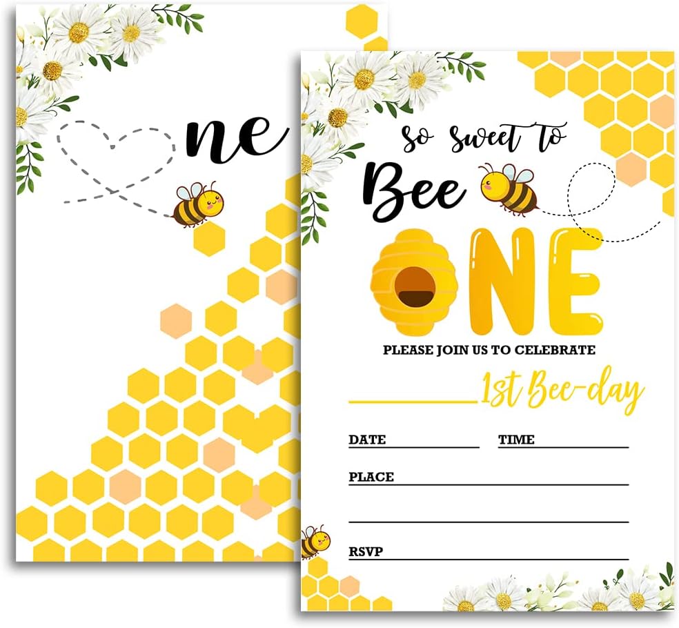 Amazon.com : Grace Yonks So Sweet To Bee One Party Bee-Day 1st Birthday ...