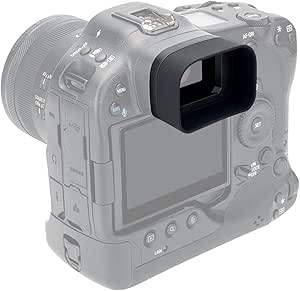 Extended Type Eyecup Long Soft Silicone Eyepiece for Canon EOS R3 Camera Replaces Canon ER-h ...