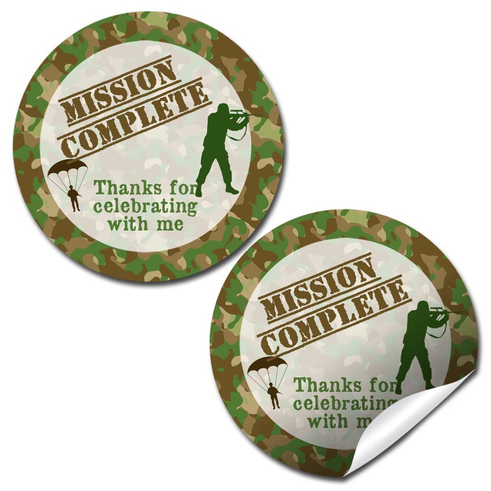 Amazon.com: Mission Complete Top Secret Army Soldier Themed Thank You ...