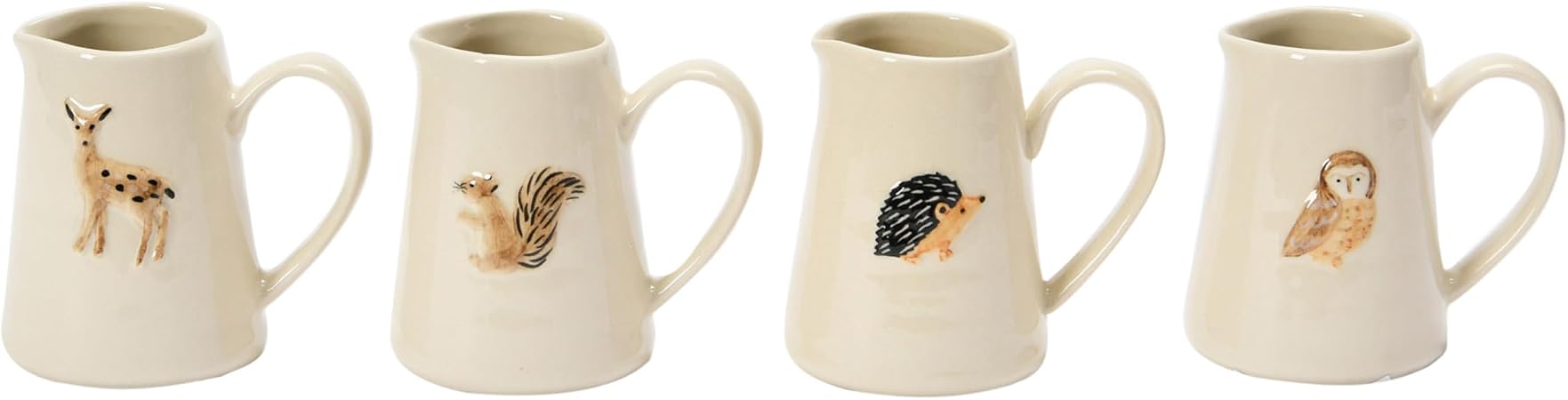 Amazon.com: Ceramic Pitchers with Hand-Painted and Embossed Forest ...
