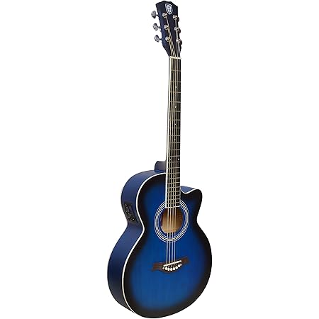 Techno Acoustic Guitar DM-39CYE3 39inches, Blue color, acoustic guitar ...